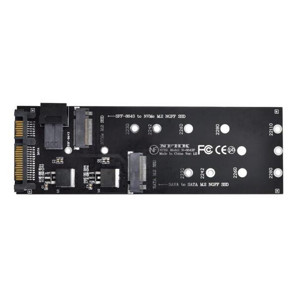 xiwai SFF-8643 to U2キット NGFF M-Key to HD Mini SAS NVME PCIe SSD SATAアダプター マザーボード用商品コード：49069179521型番：xiwai-SFF-8643-U2-K...