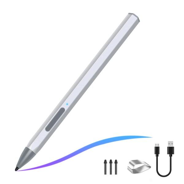マイクロソフト Surface Pro11/10/9/8/X/7/6/5/4/3 Surface Go 3/2/1/Laptop/Studio/Book /3/2/1 のための SSS-GRGB のスタイラスのペン 4096 の傾き圧力やし...