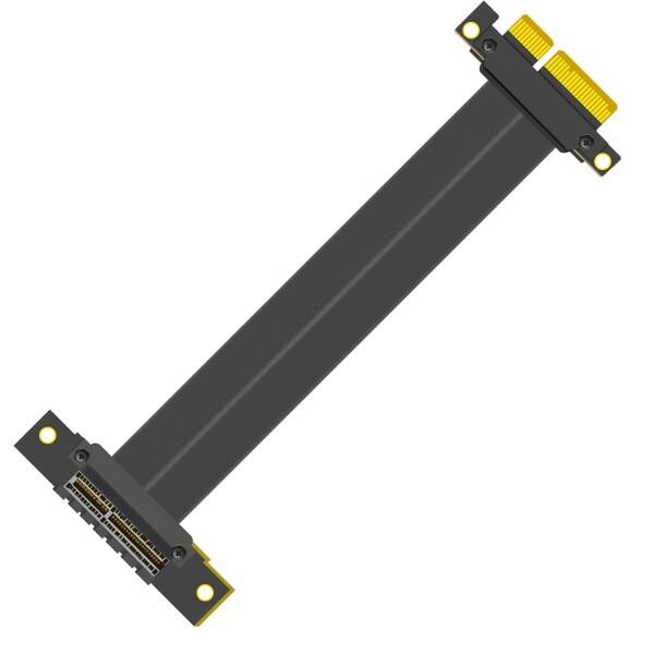 GLOTRENDS 120mm PCIe 3.0 X4ライザーケーブル - M.2、WiFi、Firewire、USB、サウンドカードなど用商品コード：49069186194型番：PCIE30-X4-120MM-0090Dサイズ：120mm...
