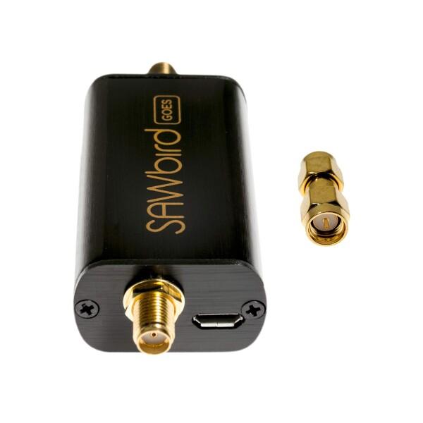 NooElec SAWbird GOES - NOAA（GOES/LRIT/HRIT）アプリケーション用のプレミアムデュアル超低ノイズアンプ（LNA）およびSAWフィルタモジュール。 1688MHzの中心周波数商品コード：490691862...