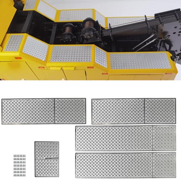 TRZX RC 1/14 タミヤトラクター FH16用 金属製横滑り防止板 飾り板商品コード：49069189432型番：M008頑丈で耐久性があり、取り付けが簡単斬新な外観と絶妙な技量材料: 金属タミヤ1/14 RCトレーラートラクターF...