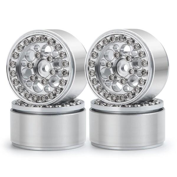 ビードロック ホイールハブ Crawler Wheel Rim Hub Internal Beadlock For Axial SCX24 90081 AXI00001 3番 (シルバー)商品コード：49069195670サイズ：4個カラー...
