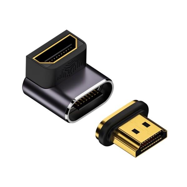NFHK 90度 下向き磁気 8K Type-A HDMI 2.1 オス - メス ストレートビデオアダプター ノートパソコン HDTV用, NF-HD-042-DN商品コード：49069197048型番：NF-HD-042-DNカラー：ブ...