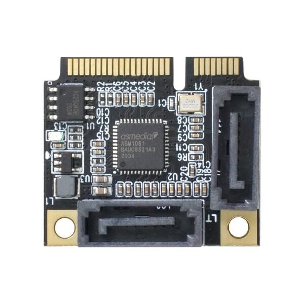 Xiwai Mini PCI-E PCI Express to SATA 3.0 デュアルポートアダプターコンバーターハードドライブ拡張カード。商品コード：49069198969型番：355938af-6166-4349-8e7d-c64a...