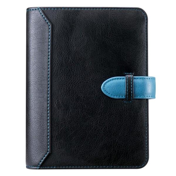 Yiwusoer日記 旅行リフィル式ノート システム手帳 A5/A6 ルーズリーフカスタマイズ 月間週間ディリースケジュール 6リングステンレスバインダー プランナー オーガナイザー (黒, A6)商品コード：49069203241型番：C...