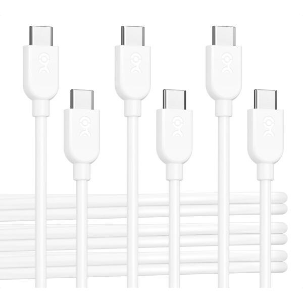 Cable Matters 3本セット 短いUSB-C充電ケーブル - 0.9m、60W USBC USBC ケーブル、Apple CarPlay・Android Auto 対応、iPhone 17 / 16/Galaxy S23 対応 -...