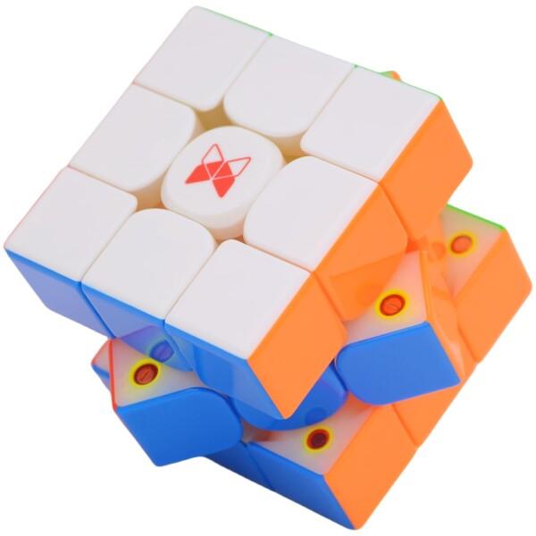 Bucubke QY トルネード V3 M UV 3x3 磁気浮パズルステッカーレスマジックキューブ Tornado V3 M 3x3x3 UV-coatedマジックキューブ（2023 パイオニア UV）マグネットスピードキューブおもちゃ商...