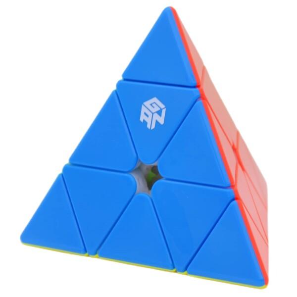 Bucubke GAN Pyraminx Enhanced 60 磁気パズルステッカーレスマジックキューブ 3x3 磁石内蔵 三角形 GAN ピラミッドマグネットスピードキューブ （強化されたGES+バージョン）商品コード：49069209...