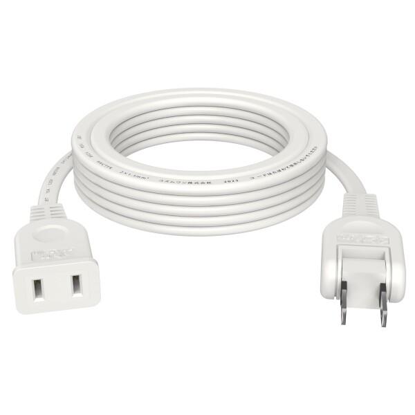 延長コード 薄型 ホワイト 3m 1口 スイングプラグ 15A 1500W ACアダプター すっきり接続 コンセント 連結可 二重被覆 絶縁キャップ トラッキング防止 ソフト ちょっとコード おしゃれ 業務用 作業用 電源コード 延長ケーブ...
