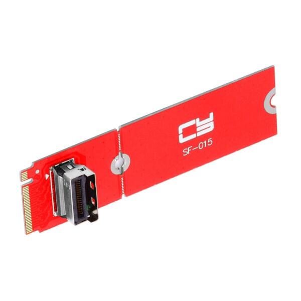 NFHK PCI-E 4.0 M.2 M-Key to MCIO Mini Cool Edge IO メスホストアダプター PCIe Nvme SSD 2280 2230用商品コード：49069214878型番：NF-SF-015カラー：レ...