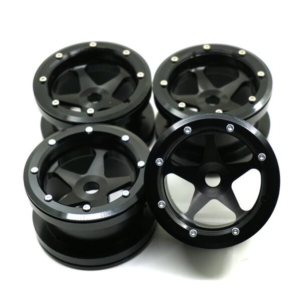 ラジコン カー 2.2インチ インターナル ビードロック ホイールハブ Internal Beadlock Wheels Hub 14番 (4個, ブラック)商品コード：49069216264型番：BR-64サイズ：4個カラー：ブラック高品...