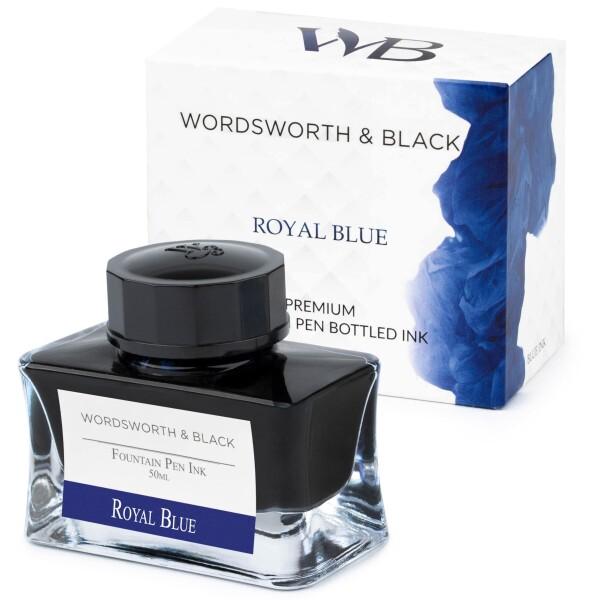 ワーズワース＆ブラック万年筆インクボトル（50 ml）プレミアムラグジュアリーエディション、(青い) 万年筆ボトルインク、クラシックなデザインボトル、滑らかな流れ商品コード：49069219088型番：Blueサイズ：50 mlカラー：ブル...