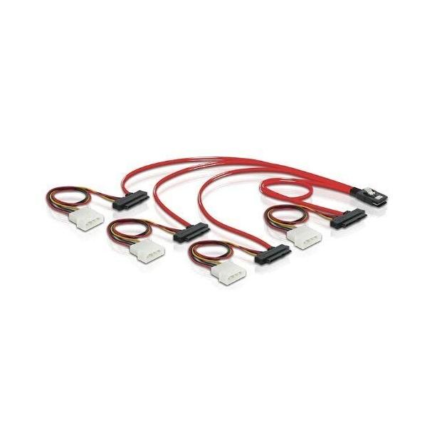 CY LSI / 3 ware Molex Mini SAS SFF - 8087 to SFF - 8482 SASケーブルと電源X 4商品コード：49069222276型番：SF-002-1-0M-CYMini - SAS SFF - ...