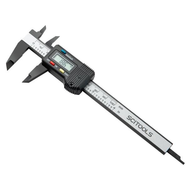 SCITOOLS デジタルノギス 100mm ノギス 小型 電池カバー外れない ポケットノギス ゼロセット機能 内径/外径/深さ/段差測定用高精度のぎす オートパワーオフ機能 コンパクトで保管や持ち運び便利 DIY大工道具最適 保管ケース付...