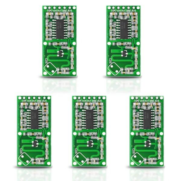 Ren He RCWL-0516スイッチモジュールヒューマンインダクションボード検出器 マイクロ波レーダーセンサー 5個商品コード：49069238848型番：RH40071ドップラーレーダー技術を使用して、これは移動物体と人体を検出するた...