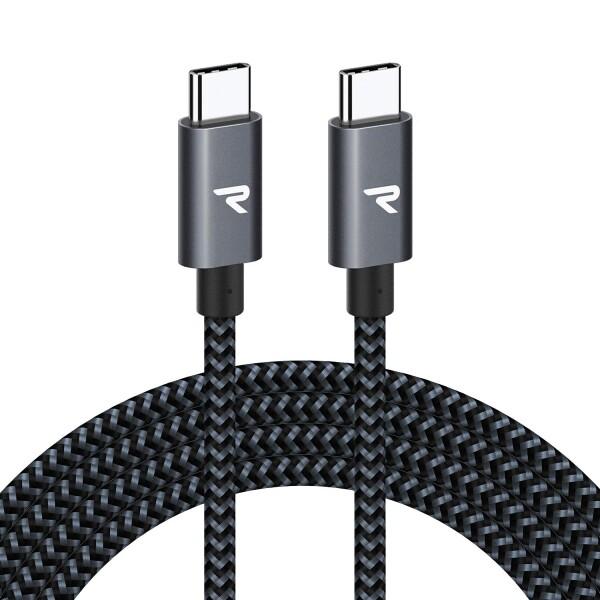 RAMPOW USB Type C ケーブル60W/3A充電 高速データ転送対応 高耐久ナイロン usbc usbc ケーブル iPhone17/Air/16/16e/15 充電 MacbookPro/iPad Pro&amp;Air/Go...