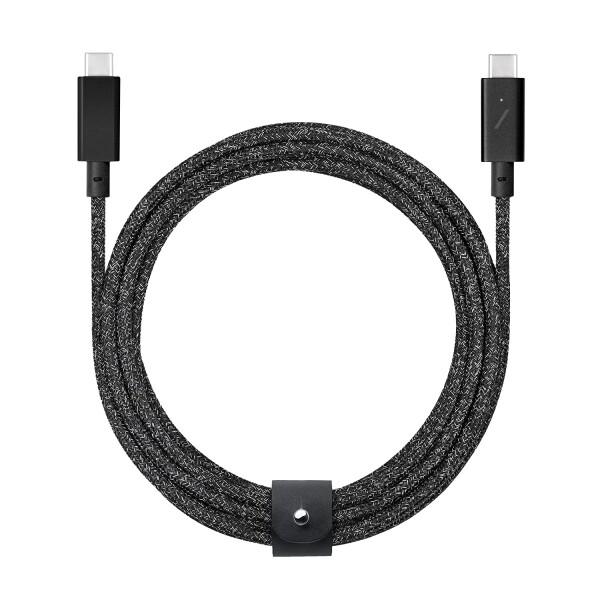 Native Union Type-C Belt Cable Pro - 240W USB-C to USB-C 2.4m 超強力充電ケーブル レザーストラップ付き - iPhone Air、17e、17 Pro Max、MacBook P...