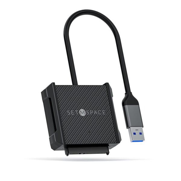 SETMSPACE usb 変換ケーブル usb-sata変換ケーブル 2.5インチHDD用 高速転送 UASP対応 SATAケーブル USB 3.0-A 5Gbps Windows/Mac OS/Linux に対応 2.5インチのシリコン...