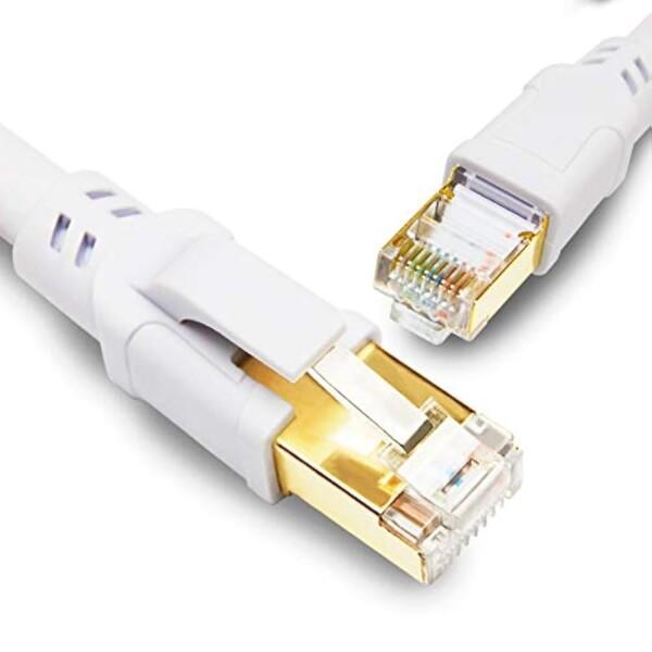 Yauhody LANケーブル 0.5m 2本 CAT8準拠 カテゴリー8イーサネットケーブル 超高速40Gbps/2000MHz 有線lan RJ45コネクタ 爪折れ防止 屋外用 業務用 モデム ルーター PS4 PS5 Switch X...