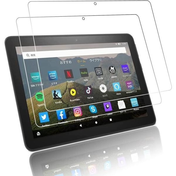 FOR Fire HD 8 2020 用 ガラスフィルム/日本旭硝子製/硬度 9H / Fire HD 8 Plus 2020 用 強化ガラス フィルム 指紋防止/自動吸着/撥水撥油/飛散防止/気泡ゼロ PCduoduo商品コード：4906...