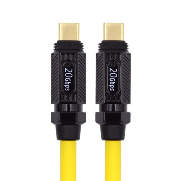 xiwai ハイフレックス ウルトラソフト シリコン 140W USB-C USB4ケーブル 20Gbps 8K Type-C オス-オス 延長ケーブル 電源とデータ ゲーミングキーボードマウス用 1m/3.3フィート商品コード：49069...