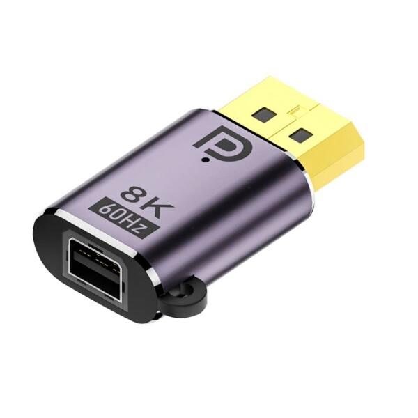 chenyang DisplayPort 1.4アダプター Mini DisplayPort DP メス - DisplayPort DP オス 8K 60hz アダプター商品コード：49069270497型番：CY-DP-036-8K04...