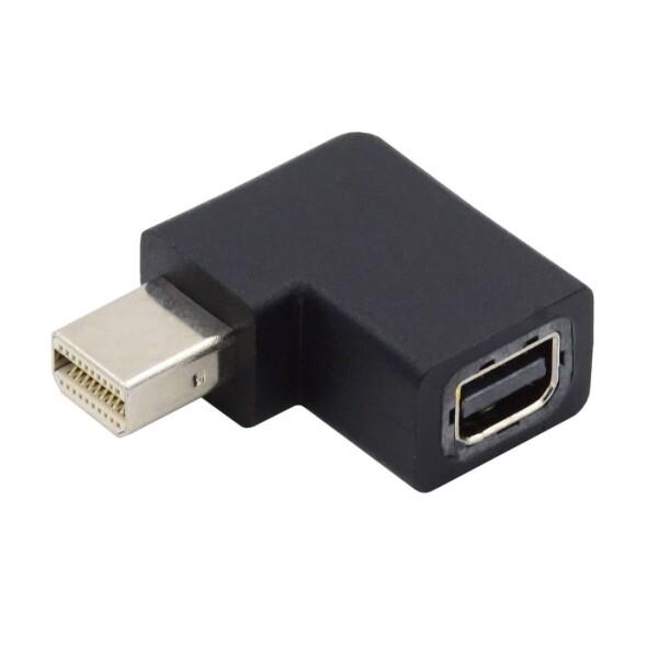 chenyang Mini DisplayPort 1.4コネクター Mini DisplayPort 8K 60hz 4K 144hz 90度角度付きアダプター商品コード：49069270498型番：CY-DP-036-8K07カラー：ブ...