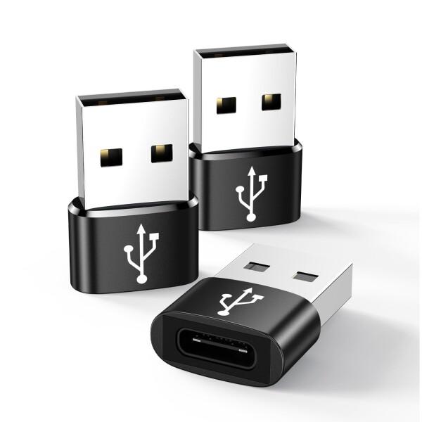 USB Type-C 変換アダプタ  タイプc usb 変換 Type C (メス) to USB 2.0 (オス) 変換アダプタ QC3.0 急速充電と高速データ転送同期 IPhone/MacBook/iPad Pro/Xperia/パソ...
