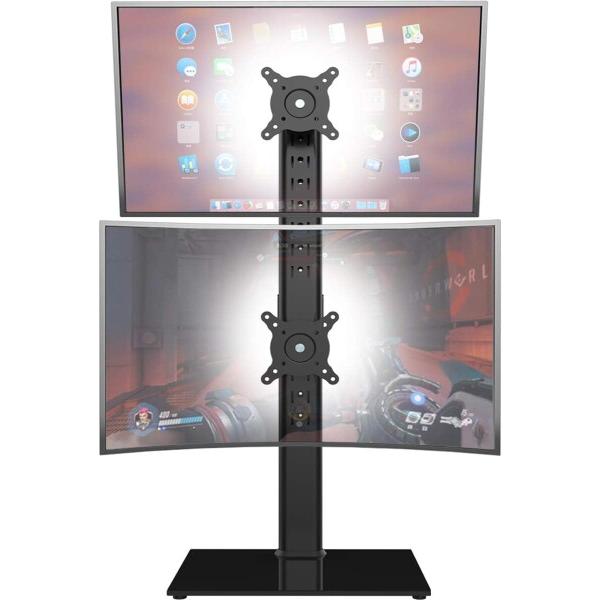 シングルLCDコンピュータモニター、独立型スタンドスタンド、13 "〜32"画面用、回転式、高さ調節可能、回転商品コード：49069271333型番：HT05B-002サイズ：HT05B-002カラー：ブラック互換性-縦型デュアルモニターマ...