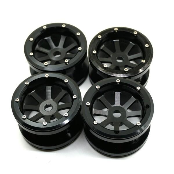 ラジコン カー 2.2インチ インターナル ビードロック ホイールハブ Internal Beadlock Wheels 15番 (4個, ブラック)商品コード：49069272768型番：BR-63サイズ：4個カラー：ブラック材質:アルミ...