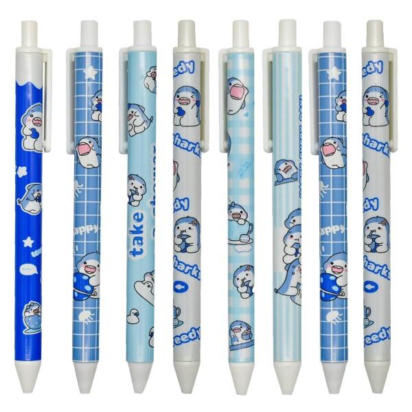 Maydahui かわいい サメ 鮫 ノック式 ボールペン 12本セット 0.5mm 黒 インク おしゃれ ジェル 動物 魚 文房具 筆記用 ギフト プレゼント 誕生日 子供 学生 オフィス商品コード：49069278430型番：bt-22...