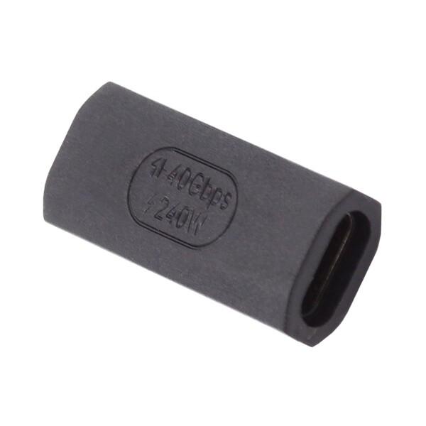 CYアダプター USB4 Type C メス - メス延長 240W 電源 40Gbps データ 8K ビデオエクステンダーアダプター商品コード：49069280245型番：UC-103-FF-HXカラー：Blank Straight F-...