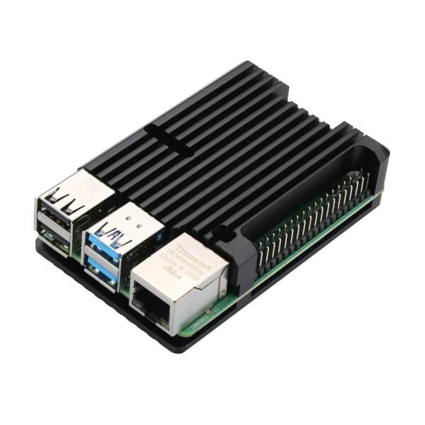 Raspberry Pi 4モデルBアルミニウムケースRPI 4B用RPI 4メタルシェルブラックボックス（ファンなし）商品コード：49069285466型番：123456カラー：ブラックRaspberry Pi 4 Model Bに完全に...