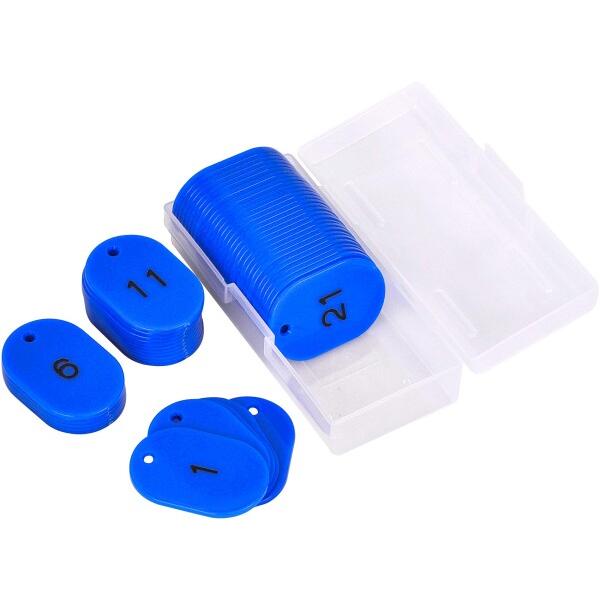 スチロール番号札 大 (ブルー, 1-50番)商品コード：49069291241型番：11811_parentサイズ：1-50番カラー：ブルー外寸:幅41mm×縦60mm、厚み2.5mm穴径:約[ファイ]4mm素材:スチロール樹脂セット内容...