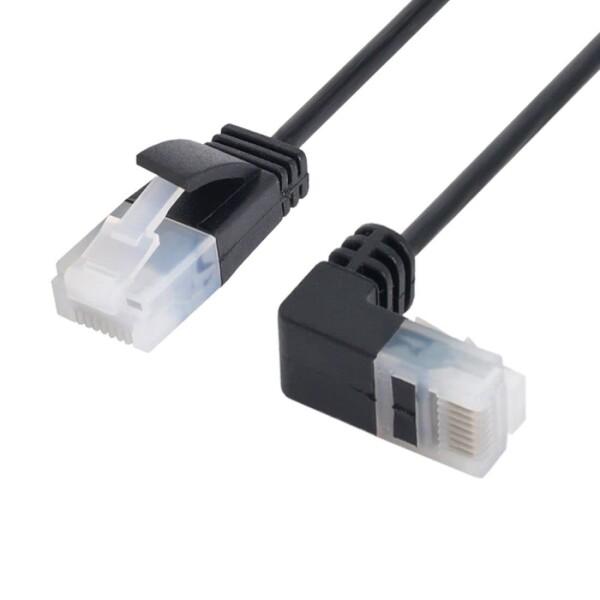 chenyang Cat6 RJ45 ウルトラスリムイーサネット90度ダウンアングル延長ケーブル ノートパソコンルーターTVボックス用 0.5M商品コード：49069293727型番：UT-009-DN-0-5M-CYサイズ：0.5Mカラー...