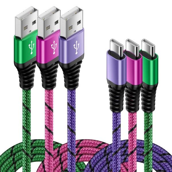 USB Type C ケーブル 急速充電  タイプc 充電コード iPhone 16充電ケーブル type cコード Xperia XZ/XZ2、Galaxy A16 S20 S10+ S9、Huawei P30 P20 P10、LG その...