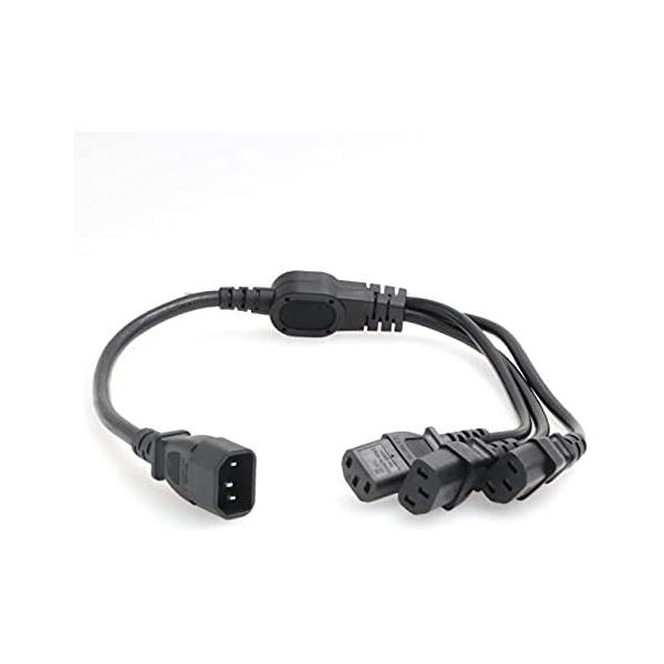 UPS PDU サーバー Y スプリッター電源コード IEC320 C14 に 3 x C13 10 a 250 v 延長ケーブル (3xC13, 60cm)商品コード：49069706877型番：7q-l2m-a-jサイズ：3xC13, ...