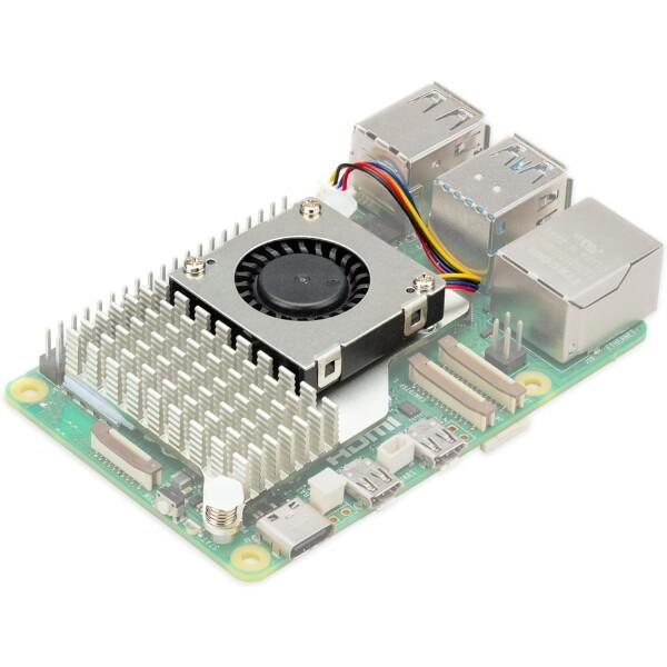 Yahboomラズベリーパイ 5 ラジエーター+アクリルケース 冷却ファン 冷却ファン アルミヒートシンク 熱伝導シリコン Raspberry Pi ケース Raspberry Pi 5 対応 (pi5 active cooler)商品コー...