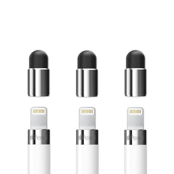 FRTMA タッチペン機能付きApple Pencil交換用キャップ（3個入れ）商品コード：49069844040型番：FR-009カラー：ブラックスタイラスキャップApple Pencilの充電端子キャップを一般的なタッチペンに変えます高...