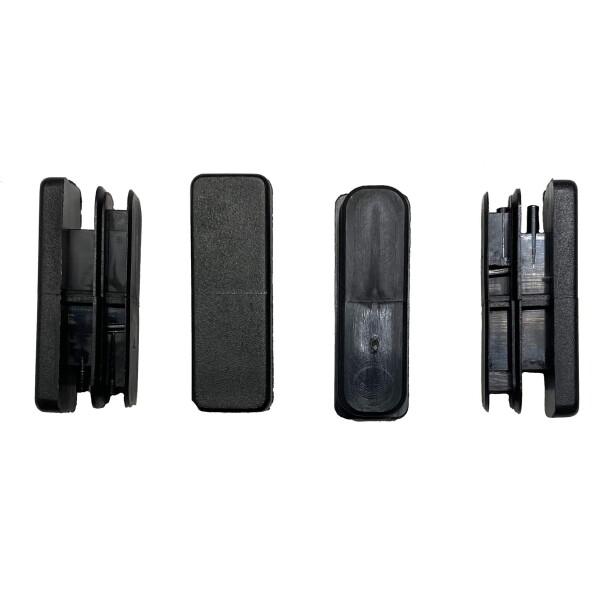 dexierp Protection Force 1/2" X 1 1 2 13 X 38 mm (パック 10) 長方形 OD チューブ プラスチック インサート プラグ チューブ ポスト エンド キャップ 椅子 グライド SQI13X3...