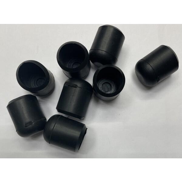 Protection Force 11/16インチ 17mm (8個パック) ラウンド OD チューブ エンド チェア レッグ スティック フェルール 家具 フィート ラバー キャップ カップ パッド カバー フロア プラグ プロテクター商...