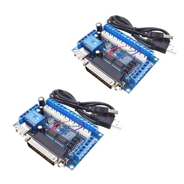 2PCS 5 axis CNC Breakout Board Interface Adapter with USB Cable for Stepper Motor Driver MACH3商品コード：49069991120型番：749771...