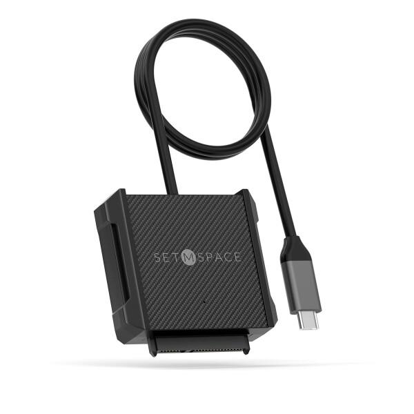 SETMSPACE SATA USBC 3.0変換ケーブル 2.5インチハードディスクドライブHDD SSD SATA USB TYPC C変換ケーブル5Gbps 高速PC、PC、ミニPC、Macbook、ノートPC、その他多くのデバイスに...