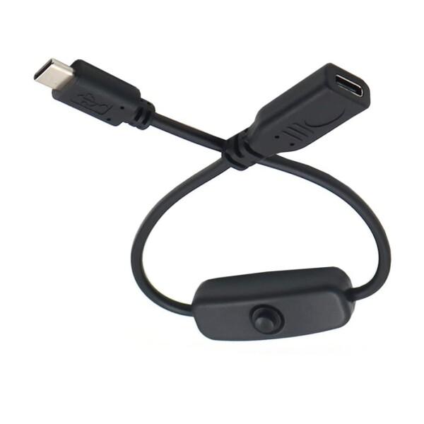 chenyang USB C 電源延長ケーブル オンオフ電源スイッチボタン付き ラップトップキーボード Raspberry Pi 4B用商品コード：49070623208型番：CY-UC-1481) 注意:USB A - USB Cケーブル...