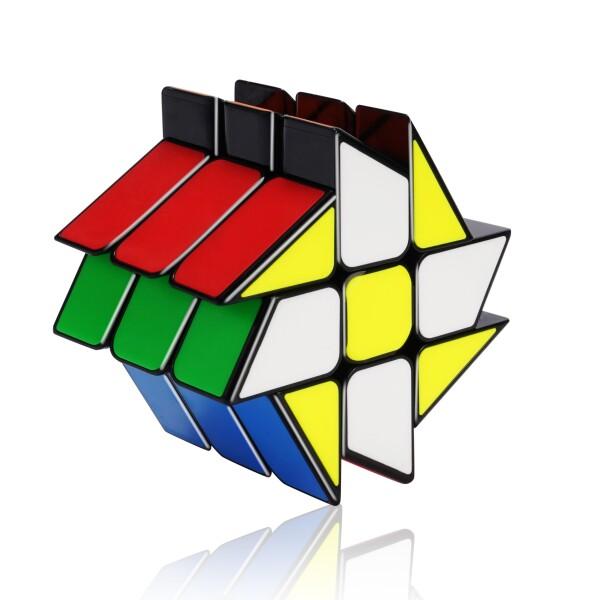 マジックキューブ 3x3x3 ステッカーレス おしゃれ キューブ 初心者 魔方 MagicCube 新感覚知育キューブ 立体パズル 回転スムーズ 子供 老人 暇つぶし 旅行 飛行機 小学生 おもちゃ 子供おもちゃ 誕生日 プレゼント (Wi...