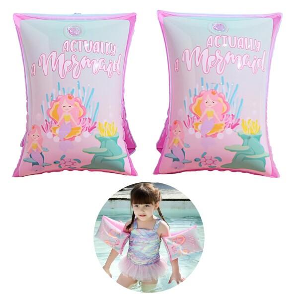 2pcs アームリング 子供 浮き輪 腕 アームヘルパー 浮き輪 動物の恐竜 強い浮力 海水浴 海 川 プール 水泳 補助 男女兼用 水遊び用 水泳補助 (人魚)商品コード：49070660053型番：SBH-02サイズ：17*14*22カ...