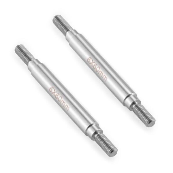 TRZX 1/10軸SCX10 TRX-4 RCクローラーカー用2個ステンレススチールプルロッドリンクリンケージ (60mm)商品コード：49070660267型番：M009サイズ：60mm頑丈で耐久性があり、取り付けが簡単斬新な外観と絶妙...