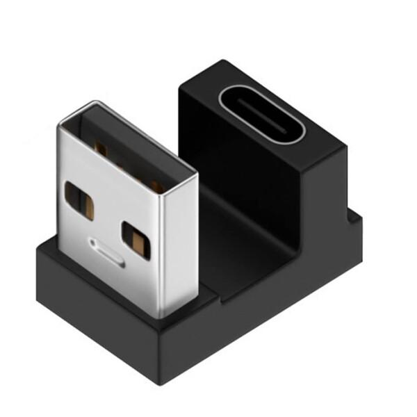 Chenyang USB C - USB 3.0コネクタ 360度 U字型 アップアングルデータアダプター商品コード：49070820290型番：CY-UC-067-OUカラー：U字型アングル。アダプターはUSB 3.0のデータと電力のみを...