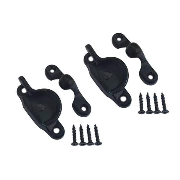 QCAA 鍛造 真鍮 サッシュ ロック ソリッド ブラス CTC 2", マット ブラック, 2パック, 台湾製商品コード：49070864402型番：SL08-002サイズ：2 Packカラー：マットブラックガタツキを回避する高耐久スプリ...