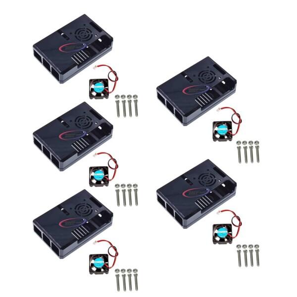 5PCS Raspberry 3B+ Housing ABS case box GPIO Reserved Opening Design with Cooling Fan (black)商品コード：49070885832型番：7649213...